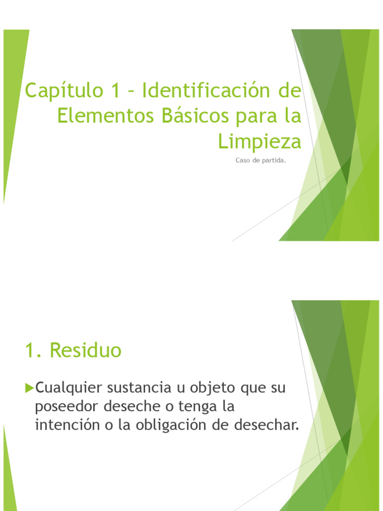 M1-Limpieza espacios en espacios Abiertos C1 presentación | PDF