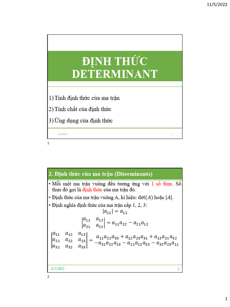 3 Determinant | PDF