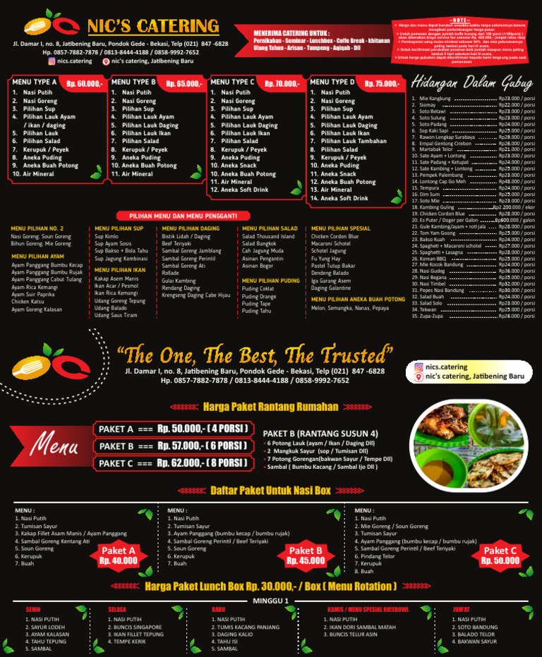 Menu Nics 2023 | PDF