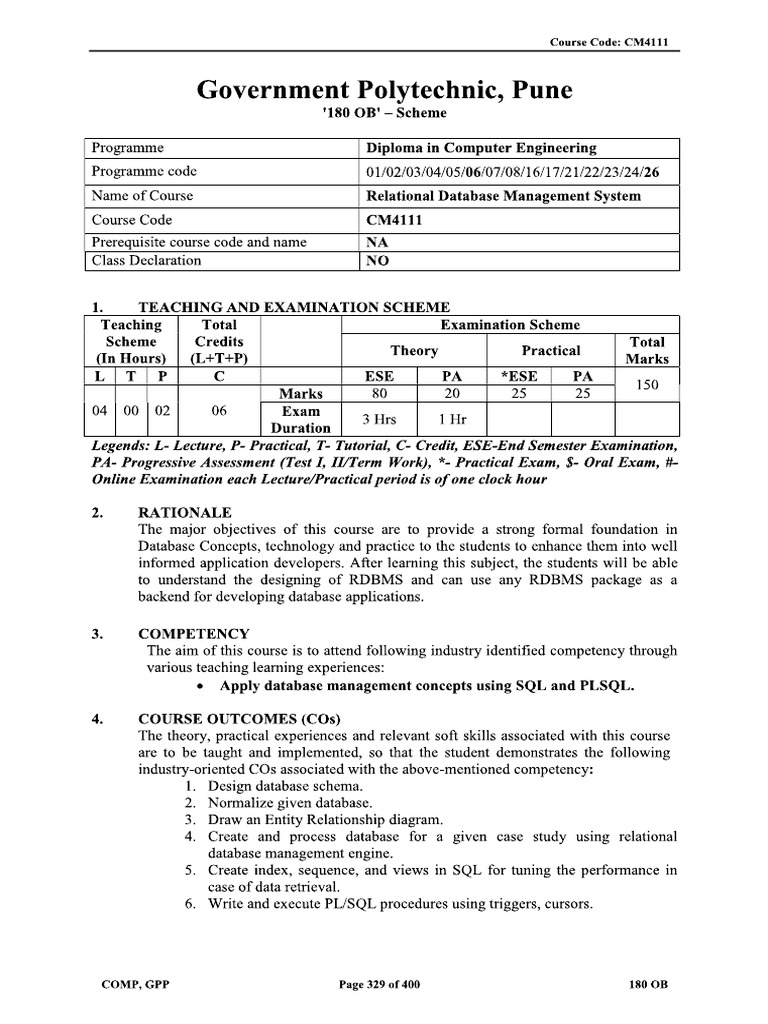 Relational Database Management System Pdf