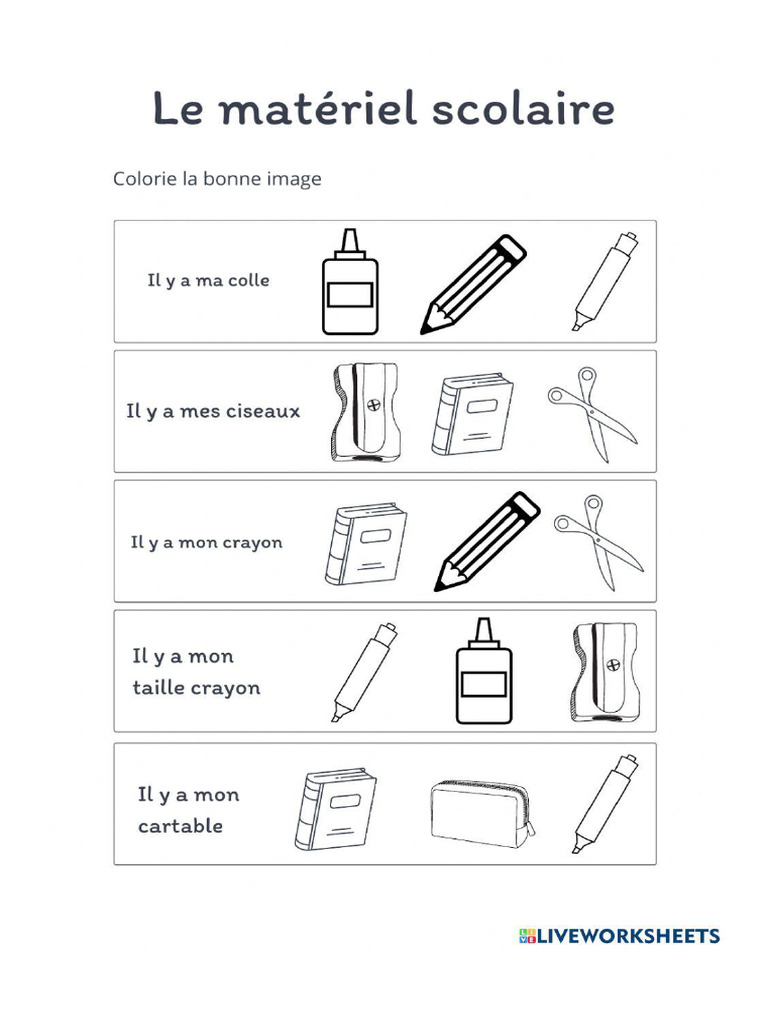 Le Materiel Scolaire G6 | PDF