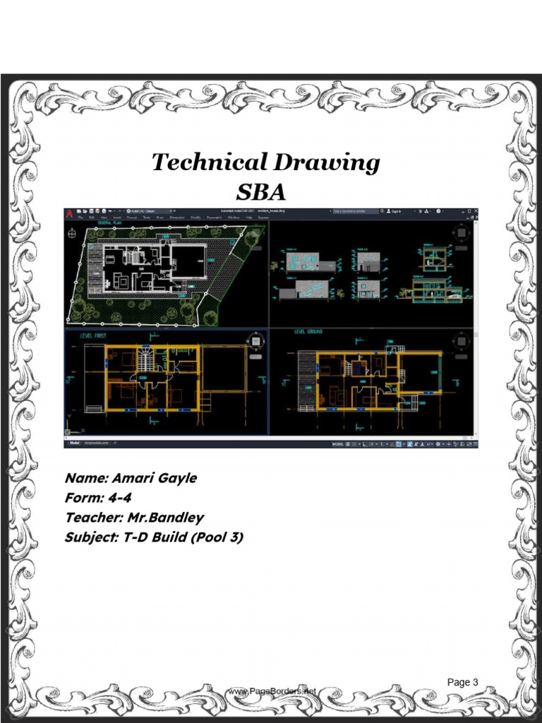 Technical Drawing Sba | PDF