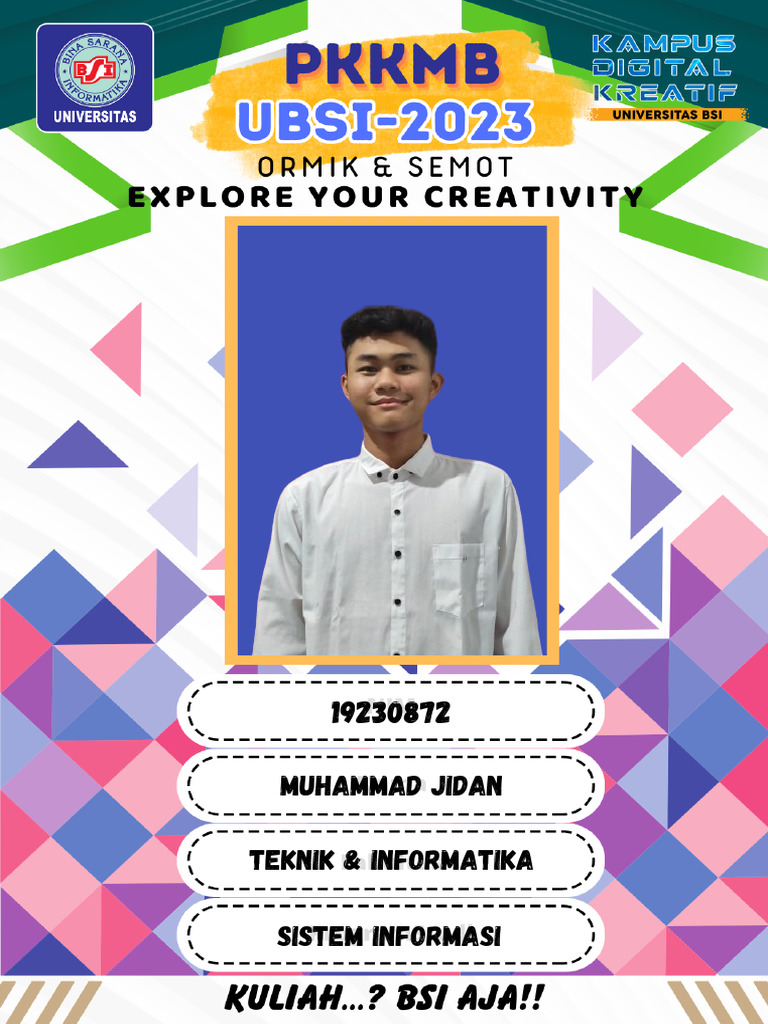 Id Card Bsi Muhammad Jidan | PDF