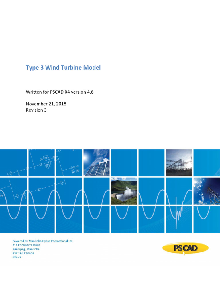 Type 3 Wind Turbine Model | PDF