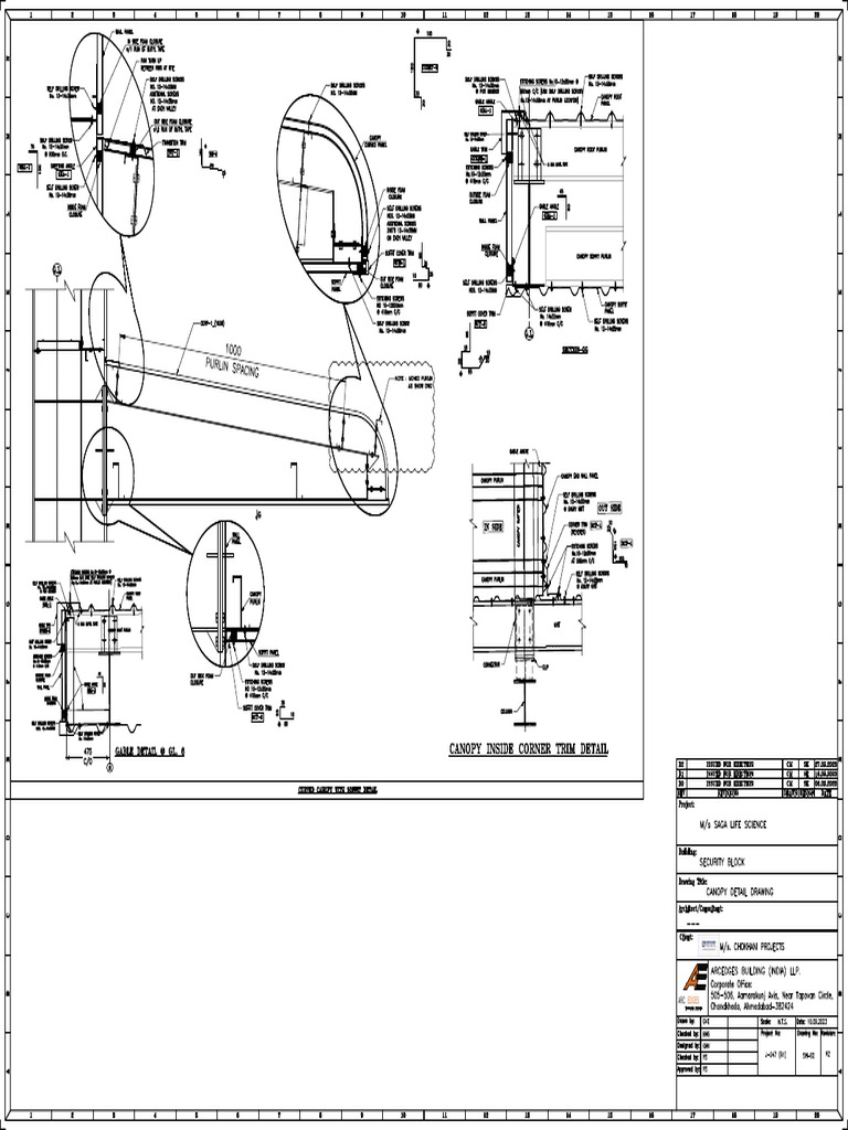 Canopy Detail Drawing | PDF