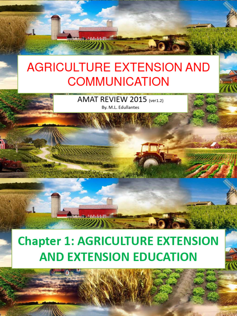 Agri Communication and Extension | PDF