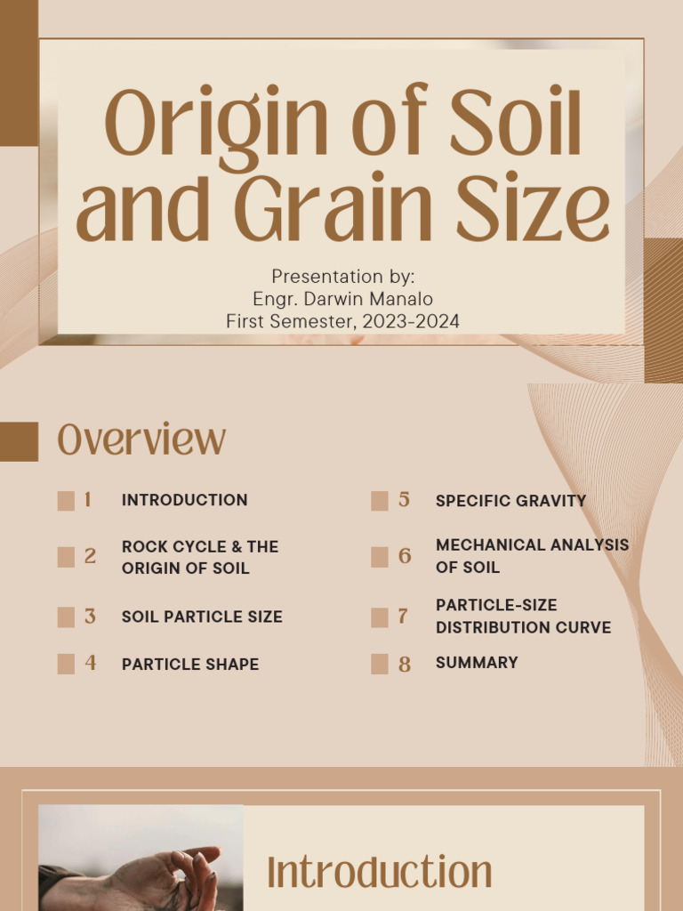 Chapter 2 - Origin of Soil and Grain Size | PDF