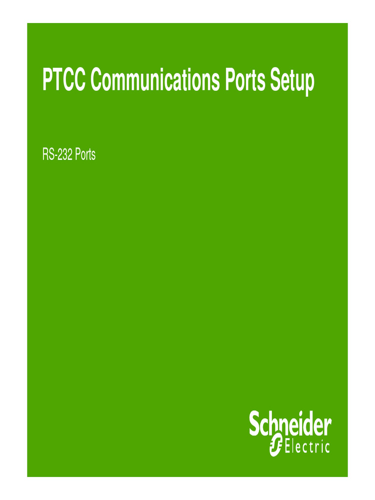 Ptcc07f PTCC Rs232 Comm Ports Setup | PDF | Manufactured Goods | Data ...