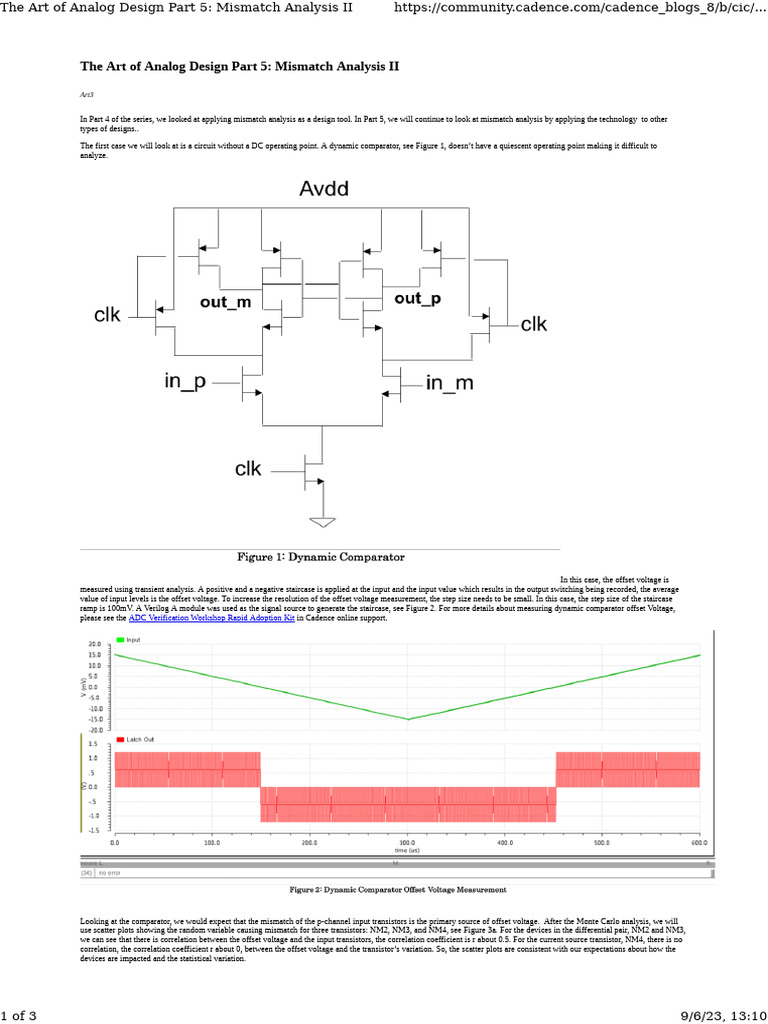 The Art Of Analog Design Part 5 Mismatch Analysis Ii Analog Custom Design Cadence Blogs