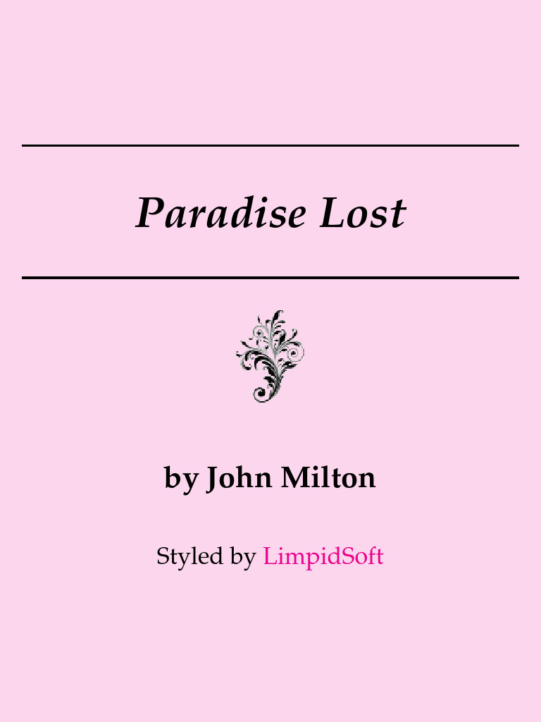 Paradise Lost | PDF