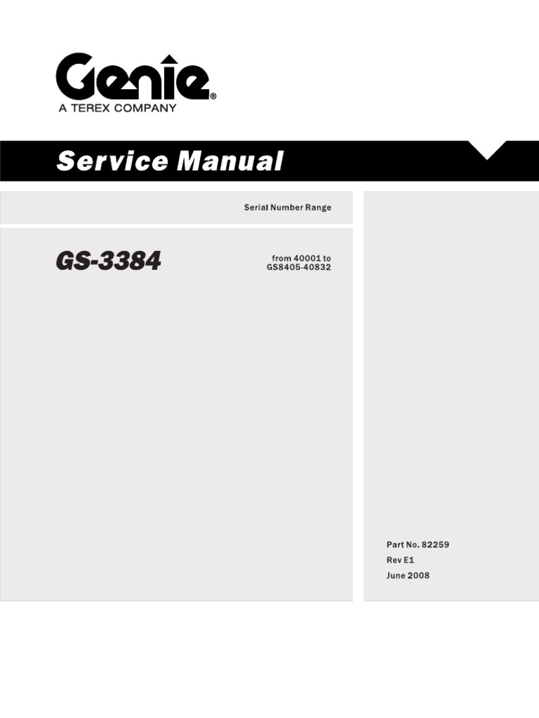 Genie Service Manual Pdf