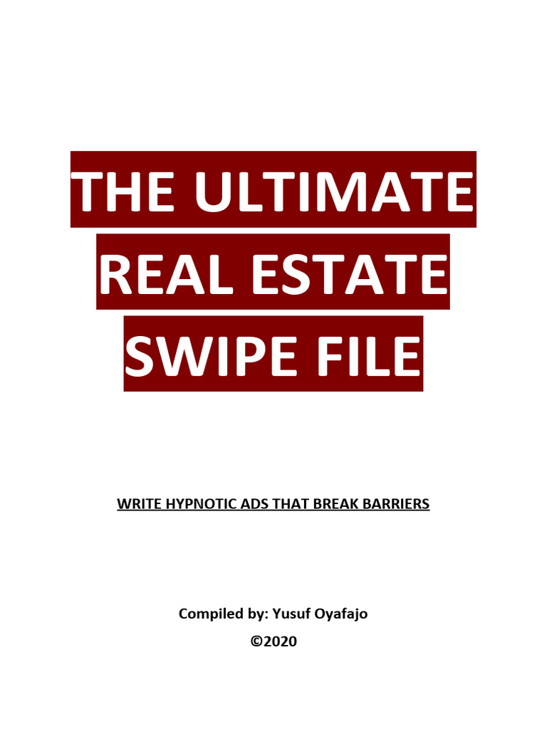 The Ultimate Real Estate Swipe File | PDF
