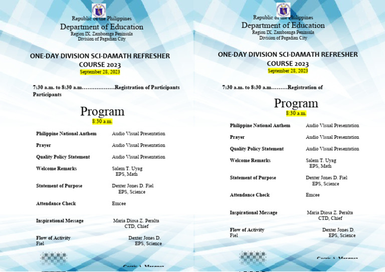 Program Refresher Course | PDF