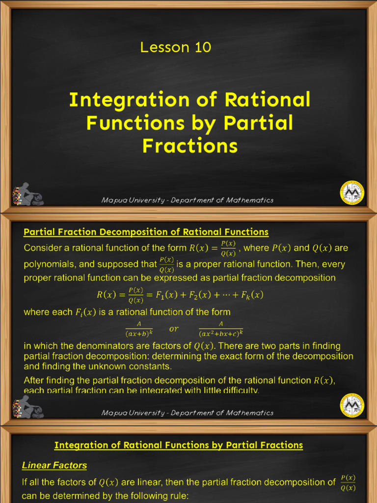 Calculus: Partial Fractions Guide | PDF