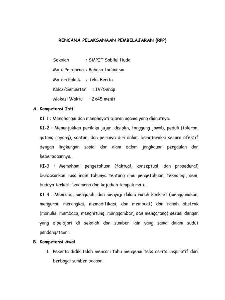 RPP Kurikulum Merdeka | PDF