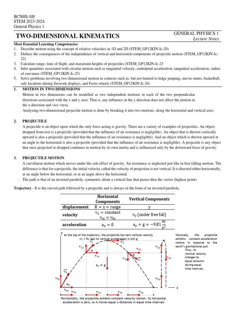General Physics 1 Lesson 3 | PDF