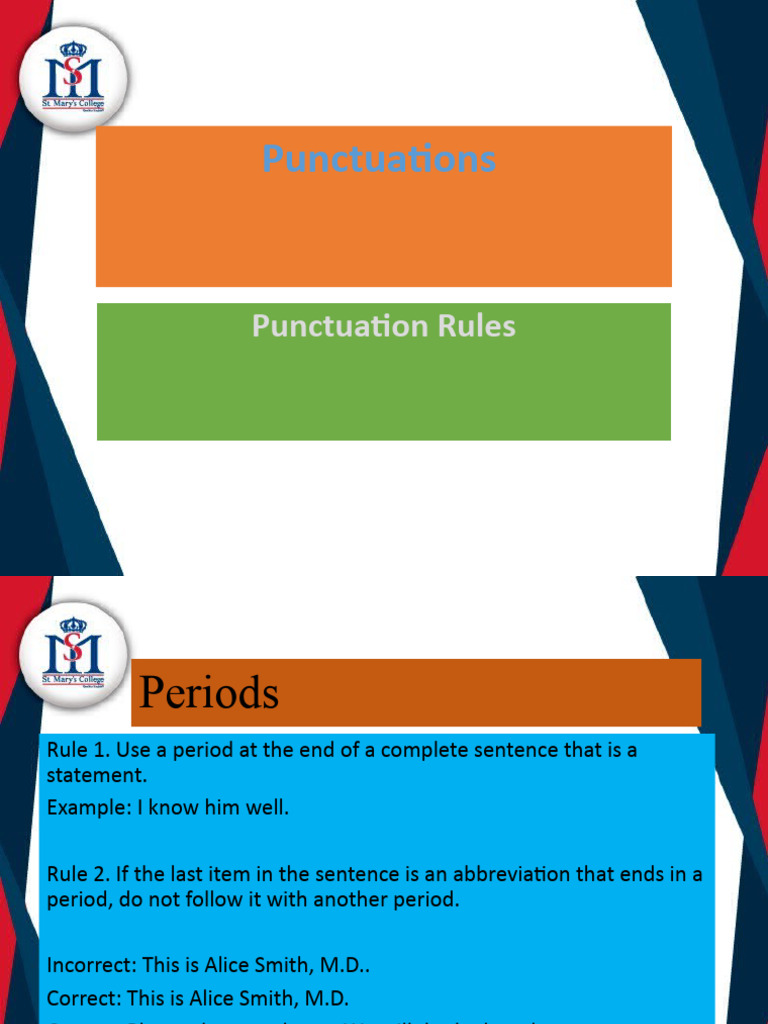 Punctuation | PDF
