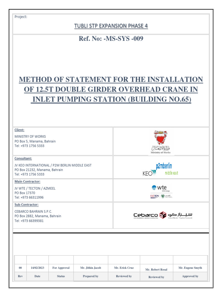 Mos-Inlet Pumping Station (Building 65) -Commented-1 (1) | PDF