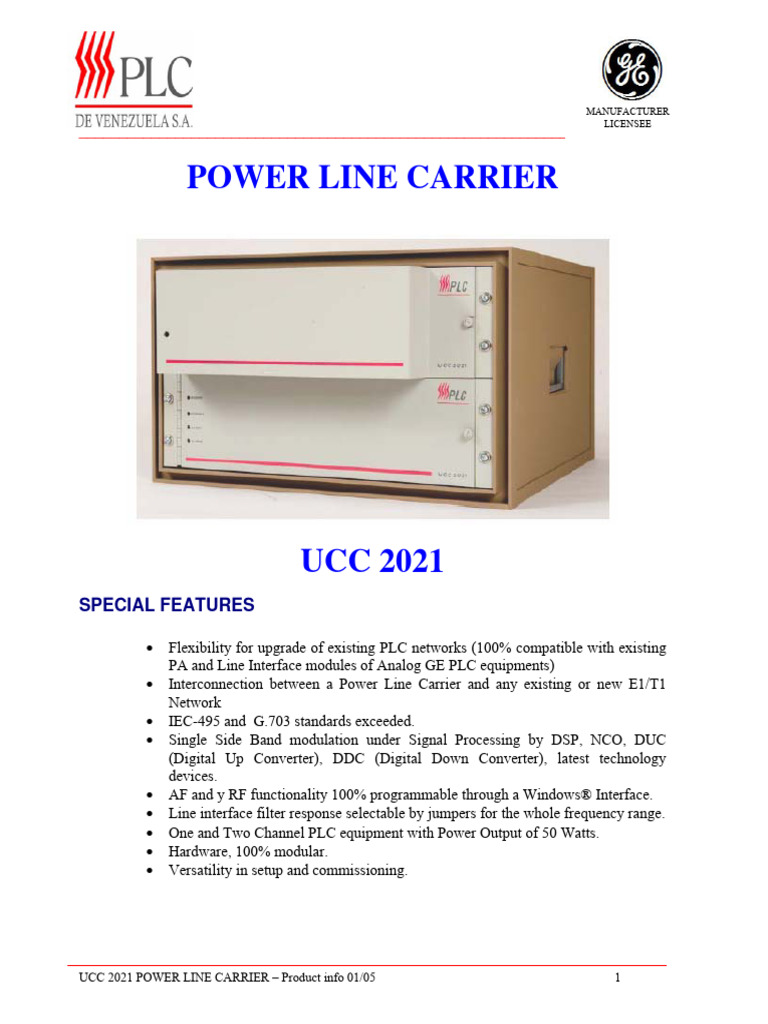 Power Line Carrier Ucc 2021 | PDF | Programmable Logic Controller ...