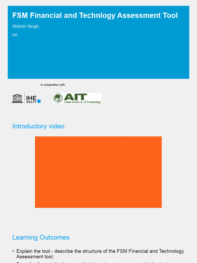 Group 1 - FSM Technical and Financial Assessment Tool | PDF | Sewage ...