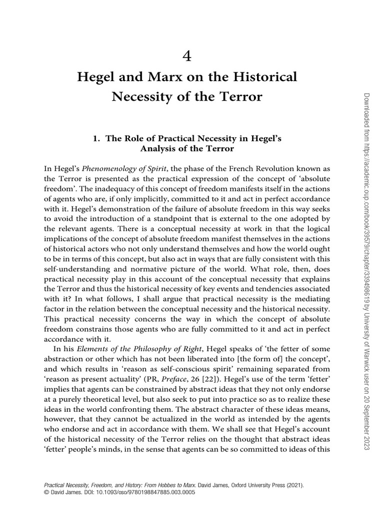 David James Hegel-Chapter-5 | PDF | Georg Wilhelm Friedrich Hegel | Reason
