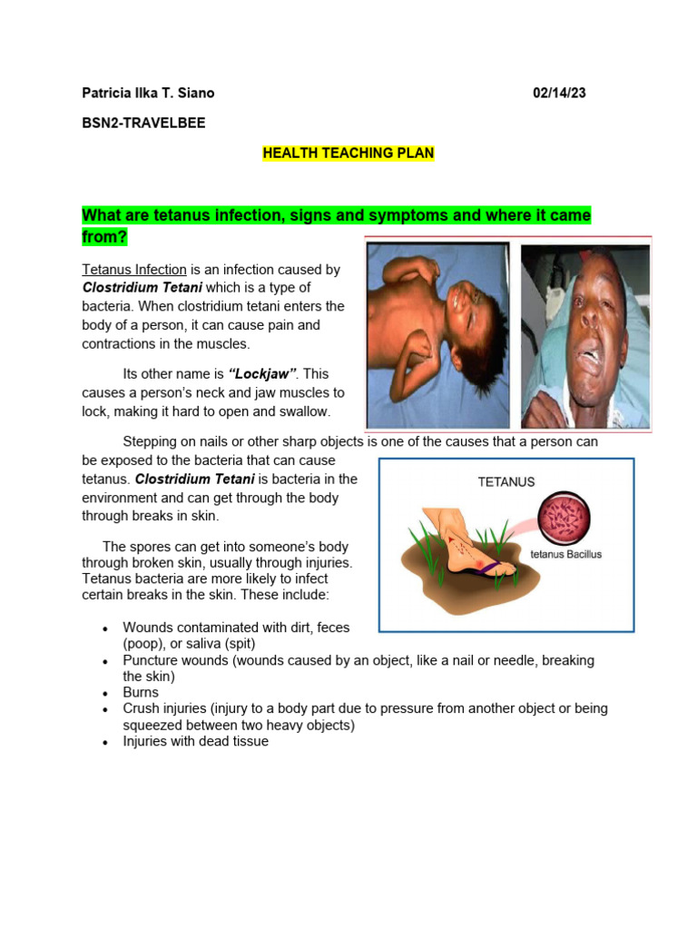 Health Teaching Plan Opd | PDF