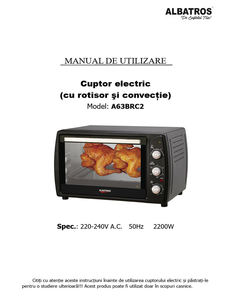 manual_de_utilizare_cuptor_electric_albatros_a63brc2 | PDF