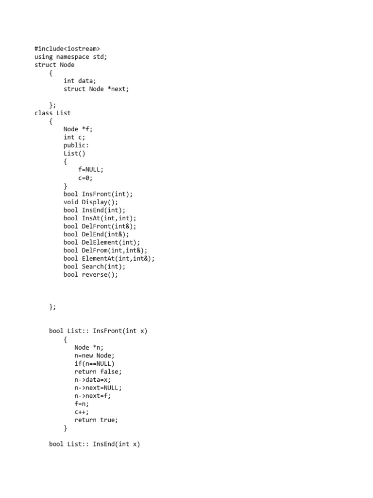 List | PDF | C++ | Object Oriented Programming