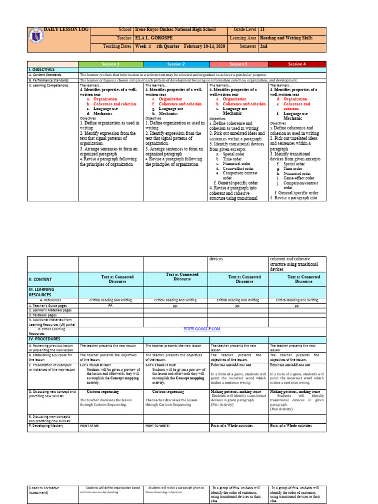 4th Q RWS Week 4 | PDF