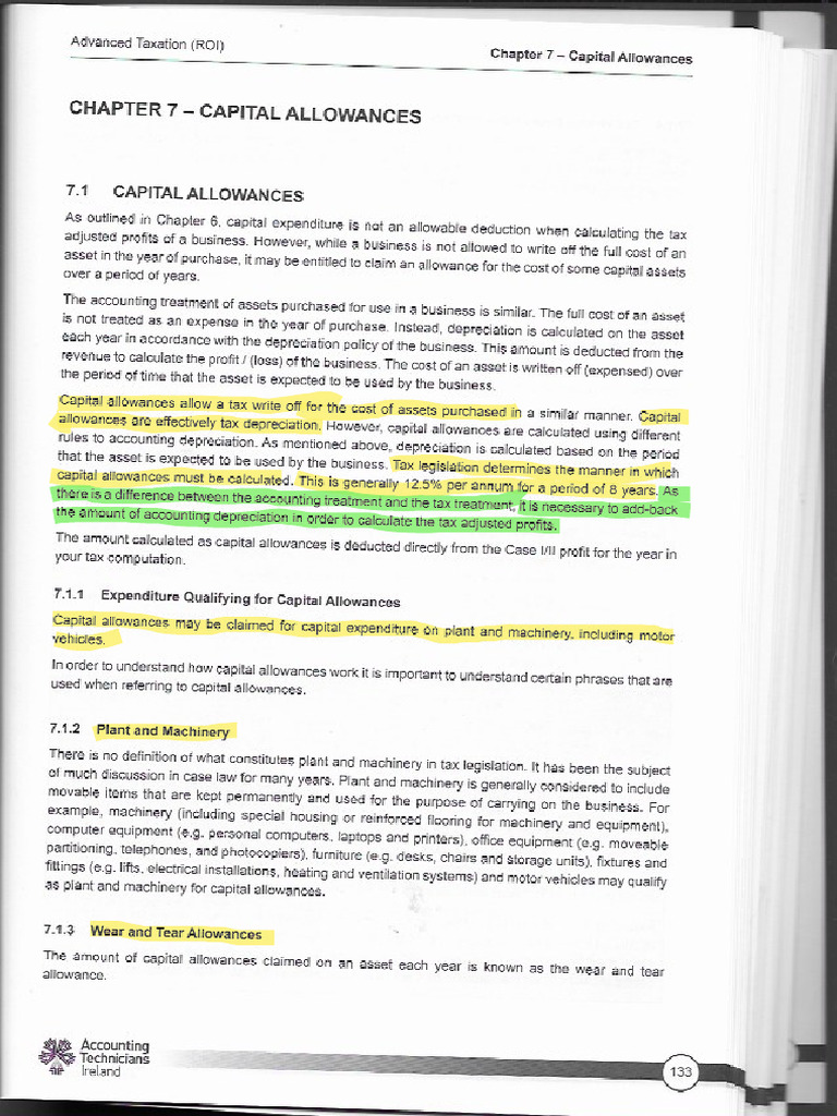 1 Capital Allowance Pag 133 - 143 | PDF