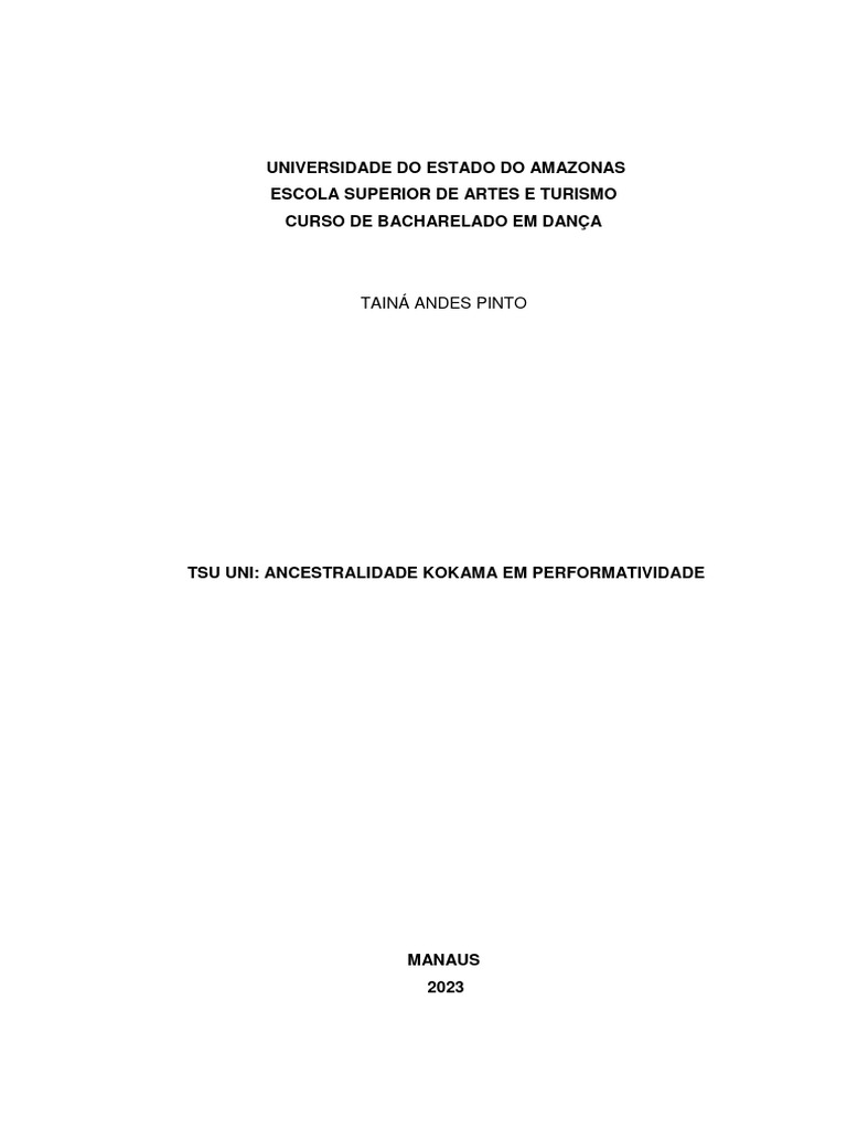 9 Tsu Uni Ancestralidade Kokama em Performatividade | PDF