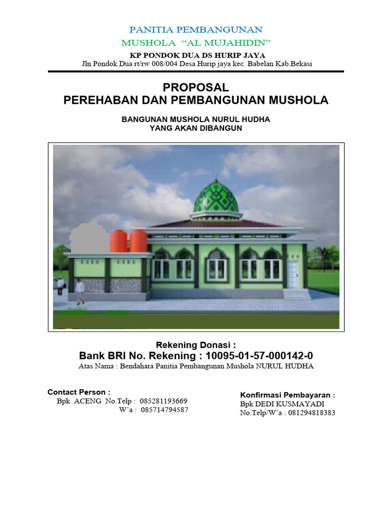 Proposal Musholah | PDF