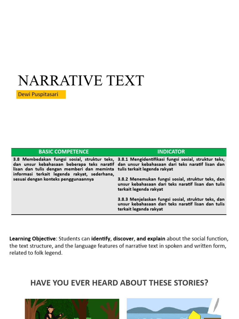 Understanding Narrative Text Structure | PDF | Legends | Traditional ...