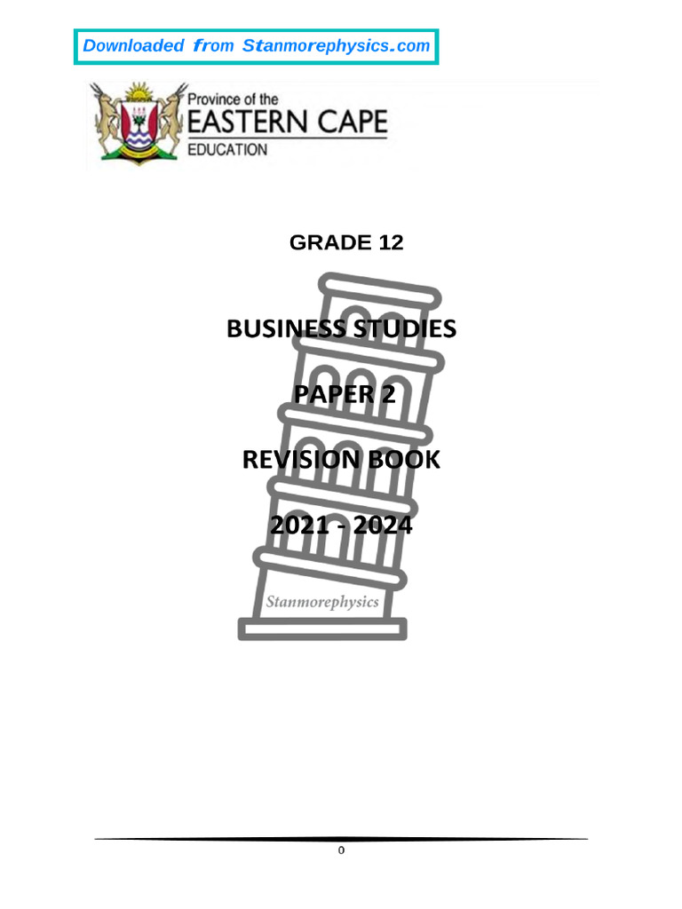 BSTD GR 12 P2 Revision Book 2021 EC | PDF
