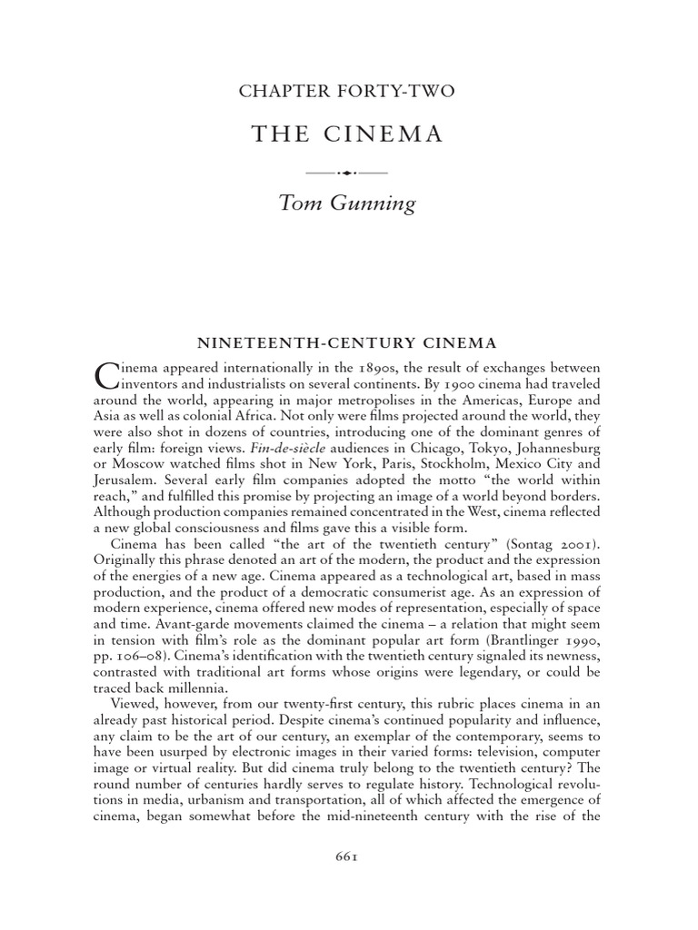 Tom Gunning-十九世紀的電影 英文版 t | PDF