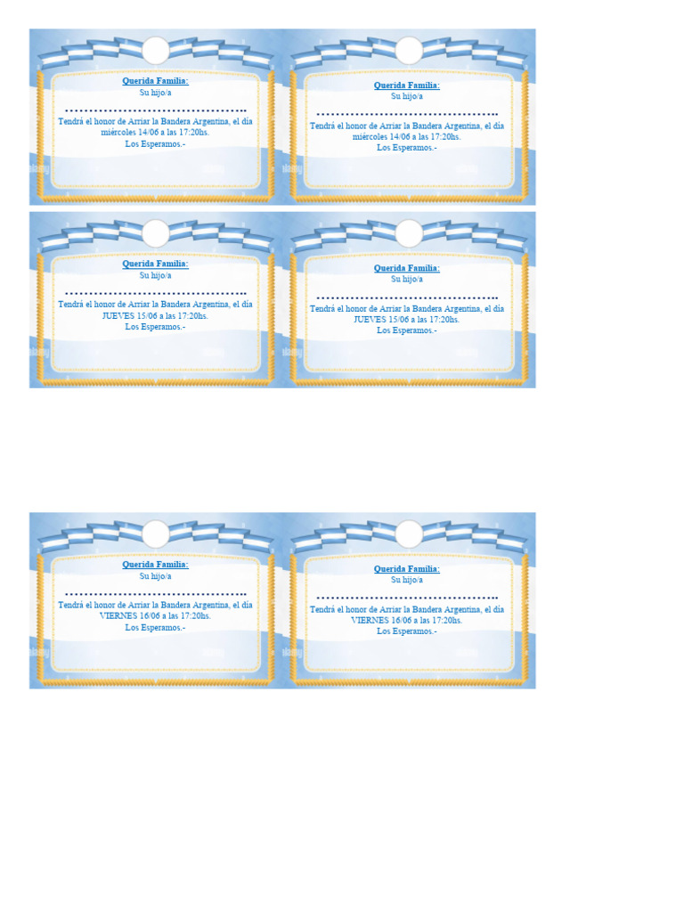 Invitacion Bandera Jardin | PDF