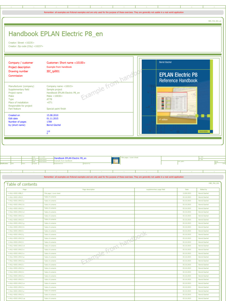 Handbook EPLAN Electric P8 - en | PDF