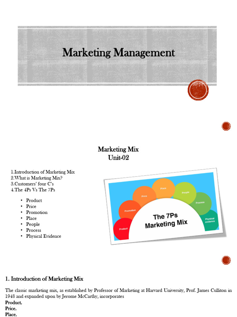 Marketing Management Unit02 | PDF
