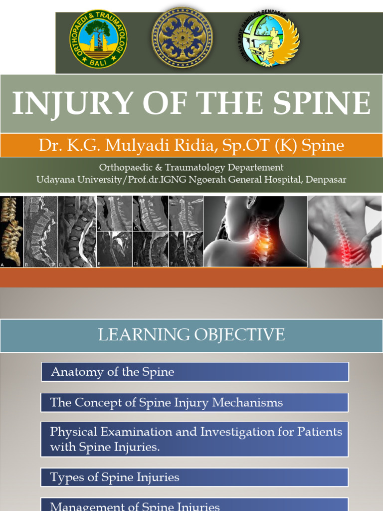 Spine Injury Slide DR ML Final Edition | PDF | Spinal Cord Injury ...