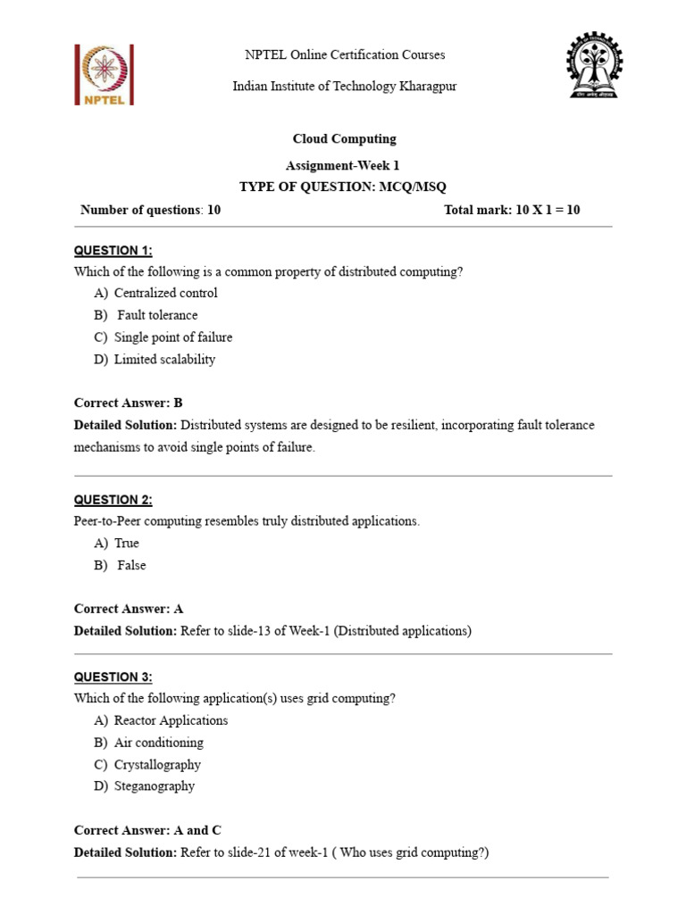 Solution CC Assign1 | PDF