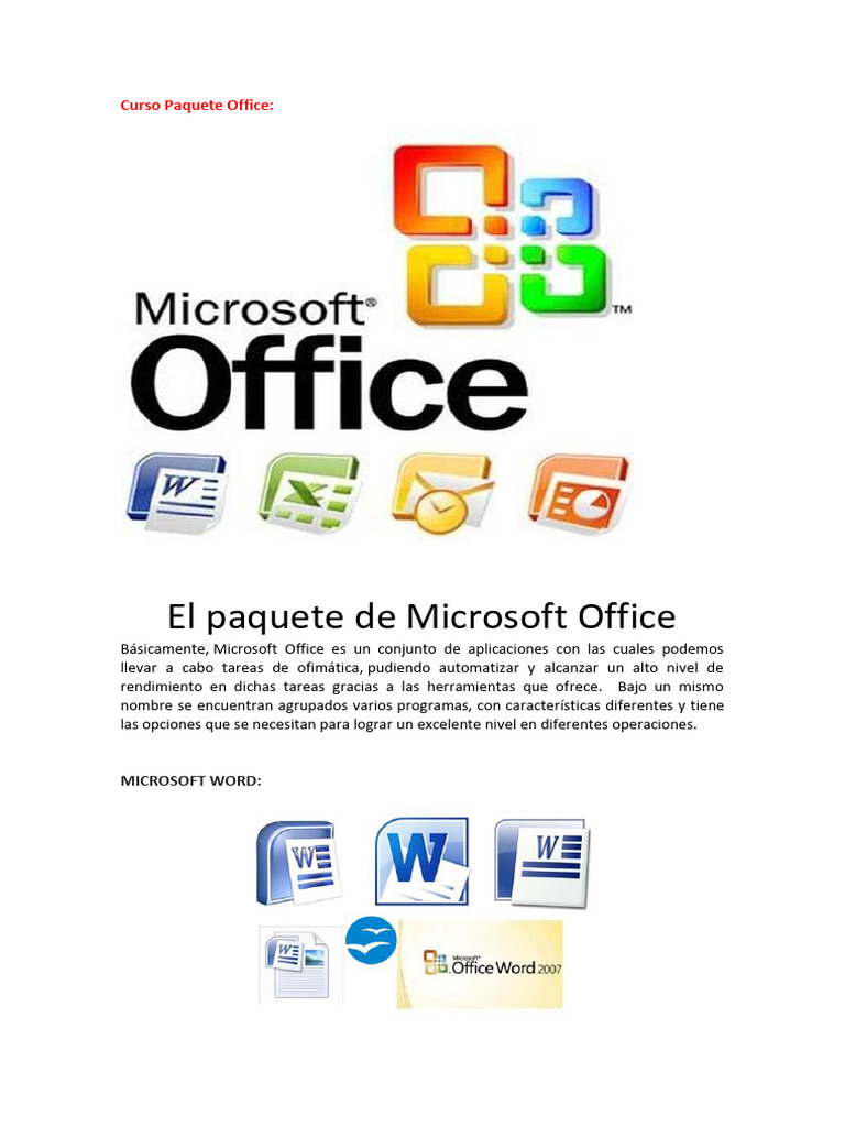 Paquete Office | PDF