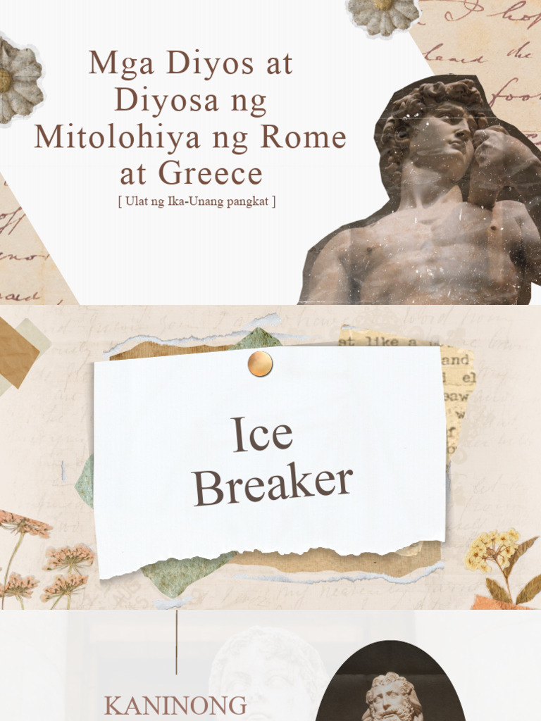Mga Diyos at Diyosa NG Mitolohiya NG Rome at Greece - 20230911 - 004245 - 0000 | PDF