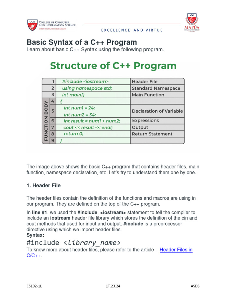 Overview of CPP | PDF | C++ | Namespace Overview of CPP | PDF | C++ | Namespace