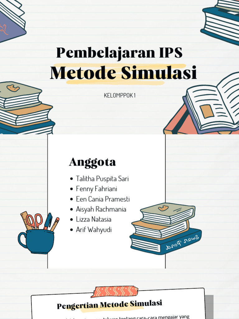 Kelompok 1 Pembelajaran IPS Metode Simulasi | PDF