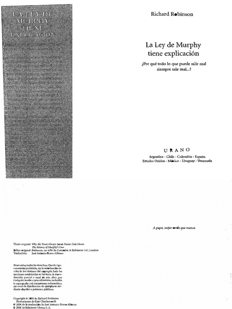 La Ley de Murphy Tiene Explicacion | PDF