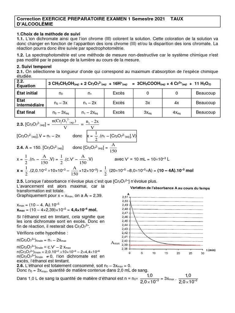 Correction Exercice Preparatoire | PDF Correction Exercice Preparatoire | PDF