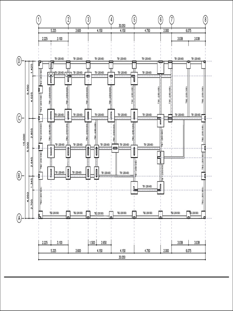 2 Denah Tie Beam | PDF