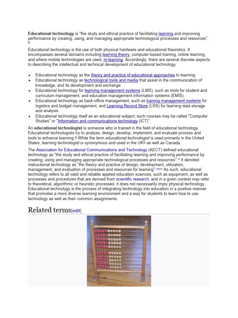Educational Technology | PDF | Educational Technology | Pedagogy