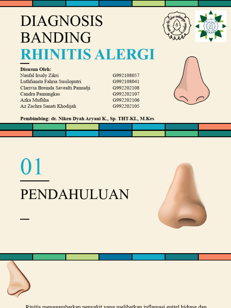 Referat Diagnosis Banding Rhinitis Alergi | PDF