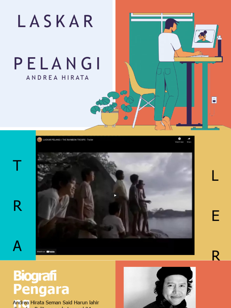 Presentasi Analisis Novel Laskar Pelangi | PDF